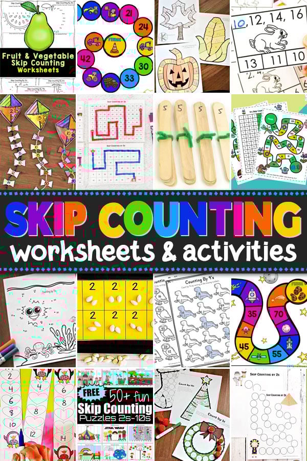FREE Printable Skip Counting Worksheets and Activities