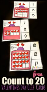 💘 Valentine's Day Count to 10 Puzzles: Free Printable Math Activities