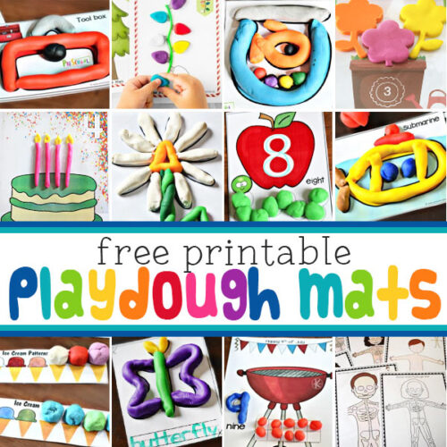 FREE Playdough Mats