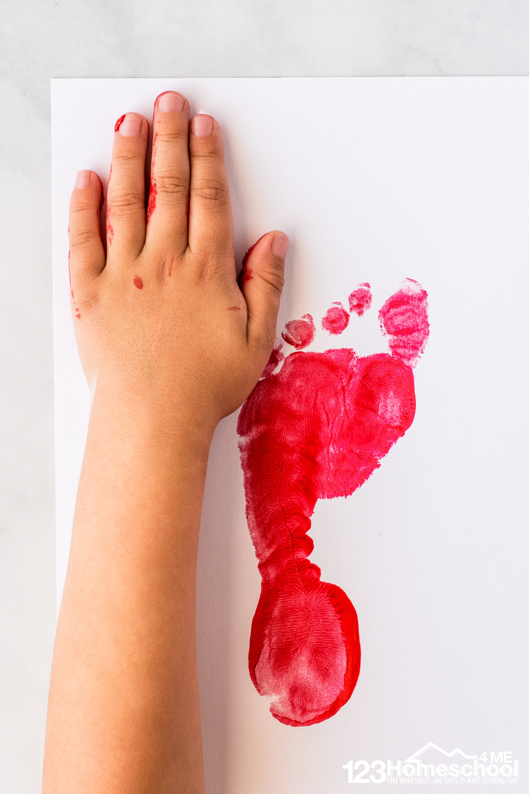 🦞 Super Cute Lobster Hand and Feet Ocean Craft for Preschoolers