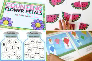 Favorite FREE Printable Preschool File Folder Games