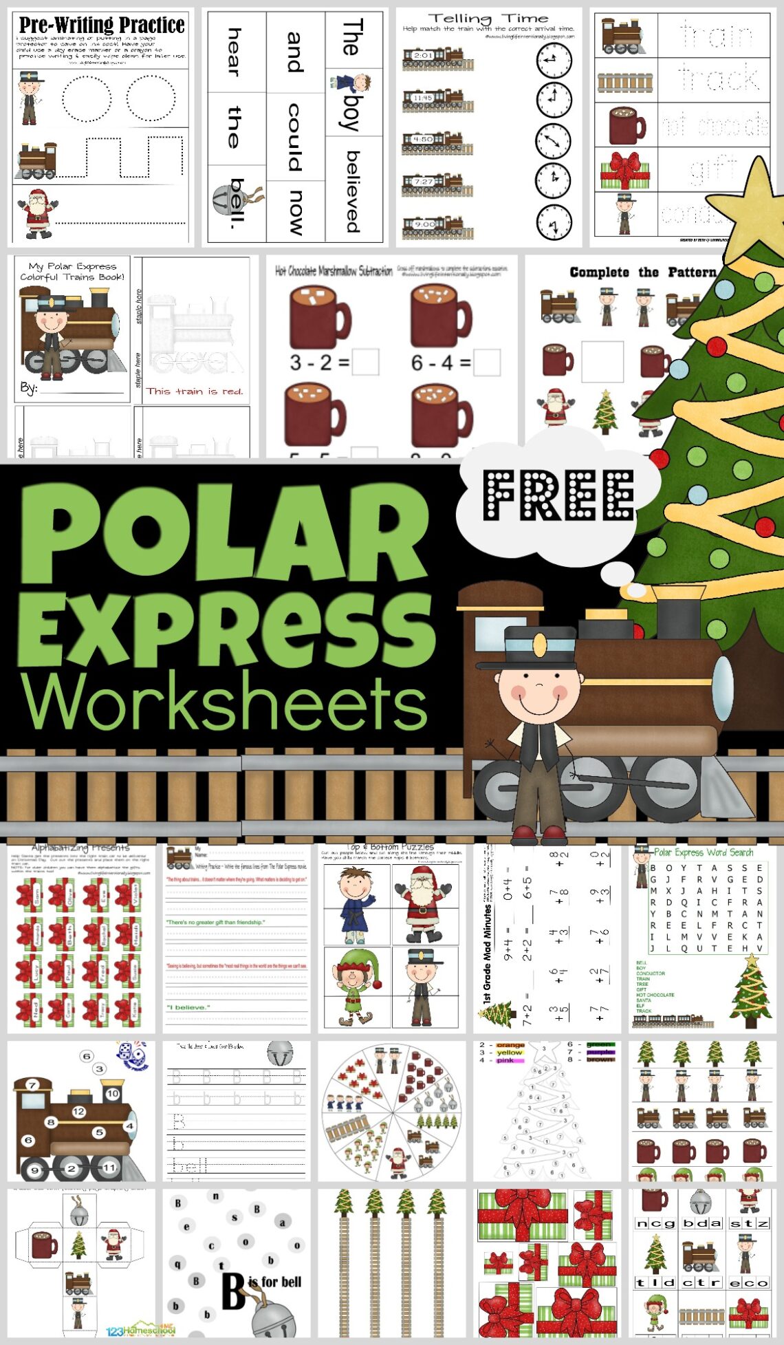 Polar Express Coloring Pages