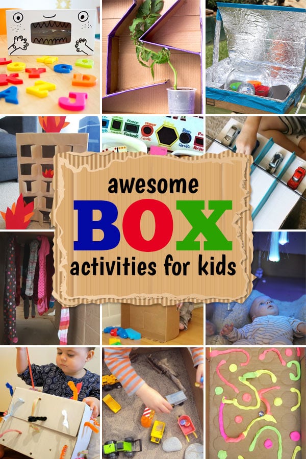 What to do with Cardboard Boxes: 60 FUN Box Activities and Crafts