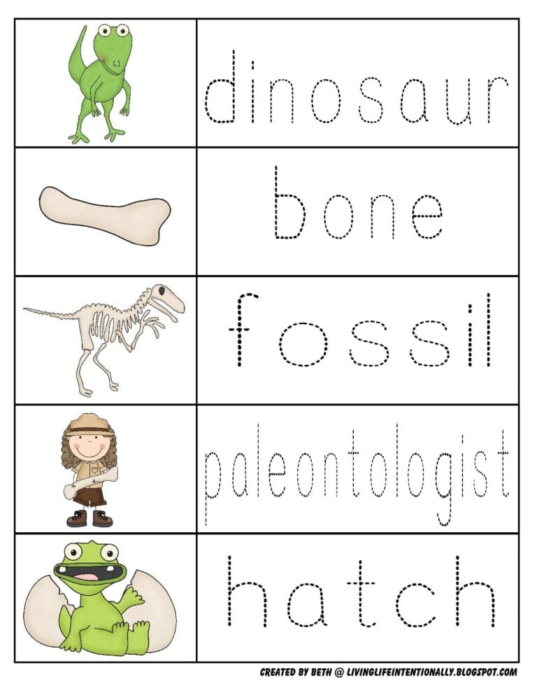 🦕 FREE Dinosaur Worksheets Preschool Printables