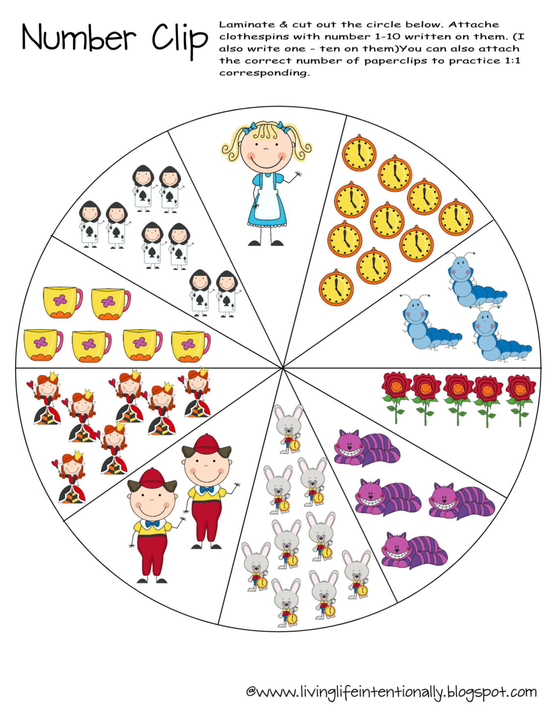 FREE Printable Alice in Wonderland Worksheets for Kids