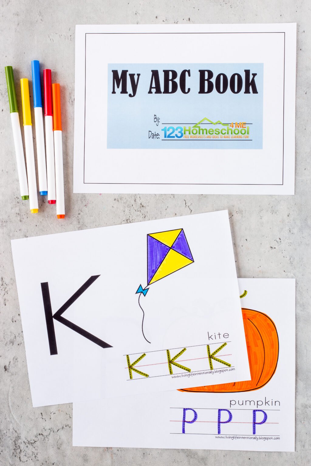 Printable ABC Alphabet Books with Pictures pdf FREE Booklet download