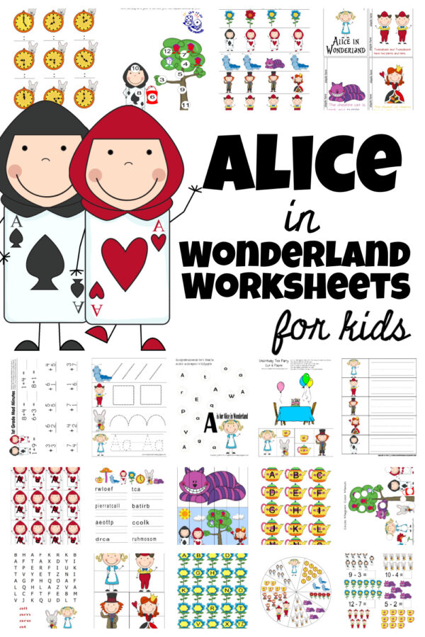 FREE Printable Alice In Wonderland Color By Number