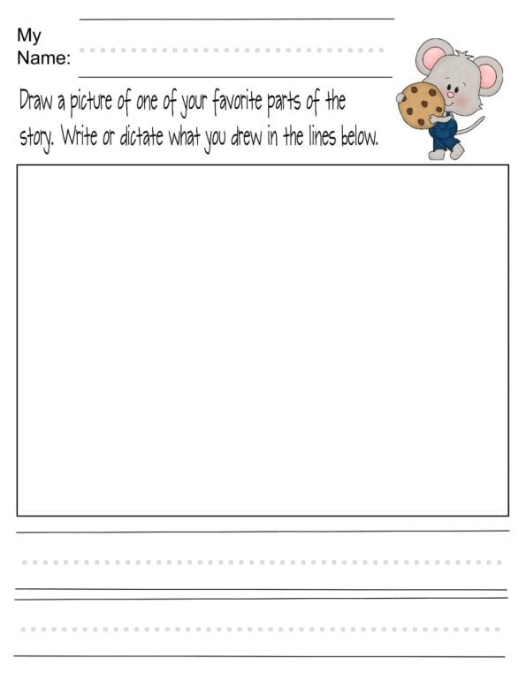 🐭🍪 FREE Printable Mouse and Cookie Worksheets and Activities