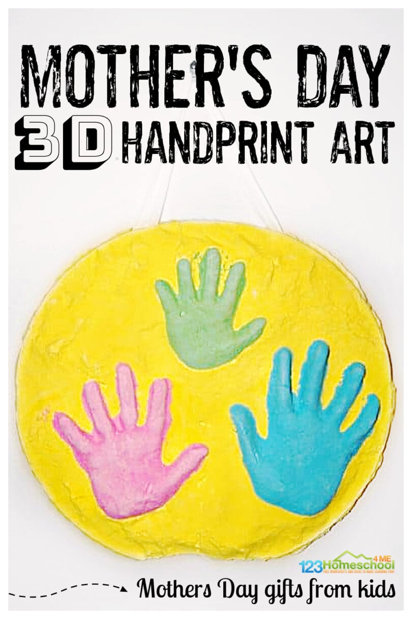 💐 Flower Bouquet FREE Printable Mothers Day Craft for Kids