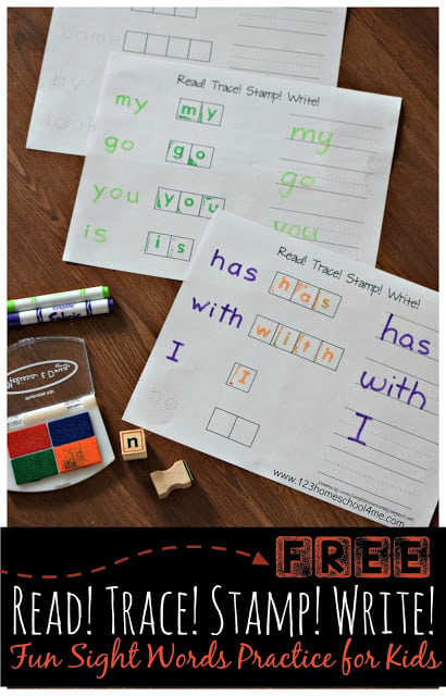 Tracing Words Worksheets Preschool