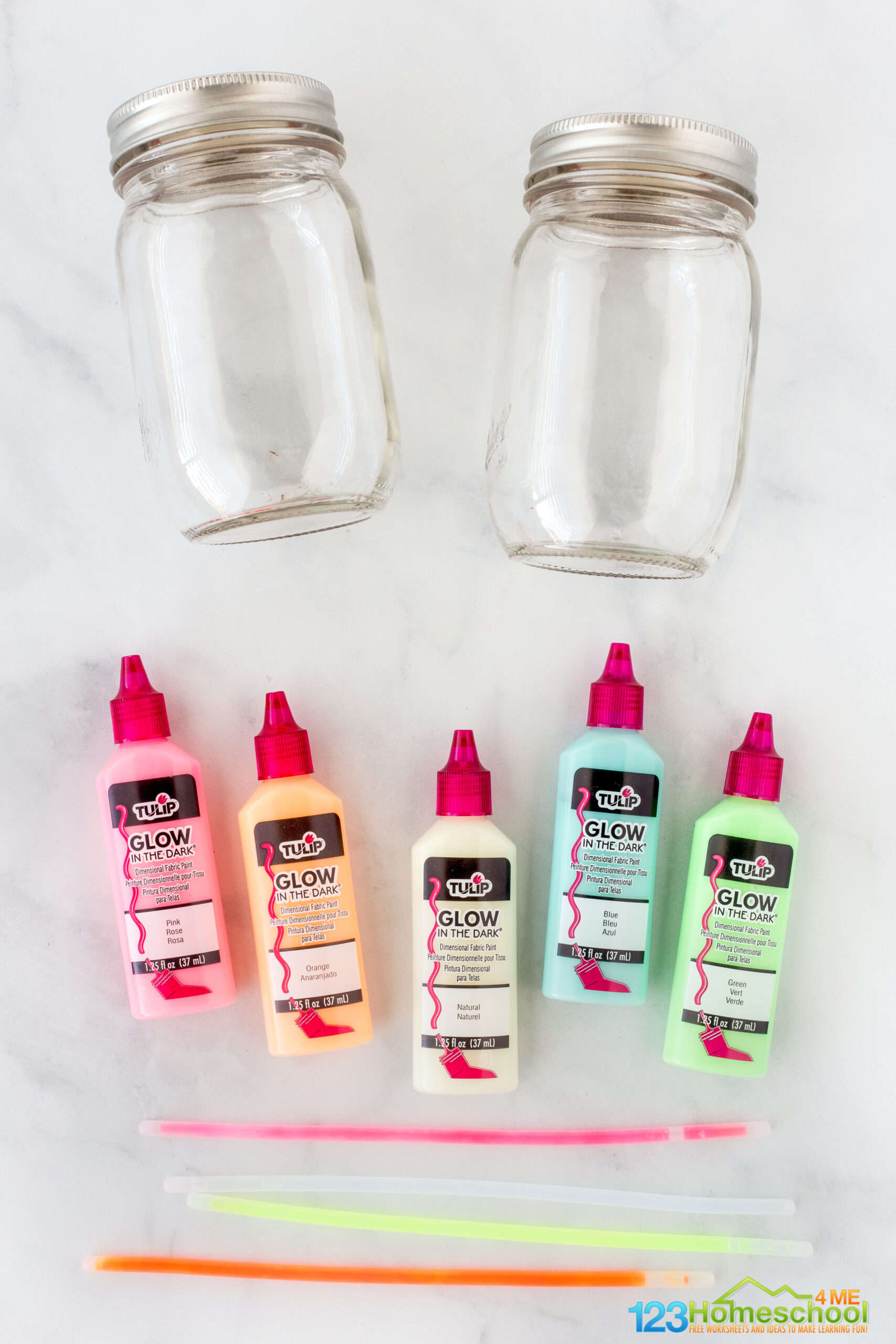 Glow-in-the-Dark Fairy Mason Jar Night Lights