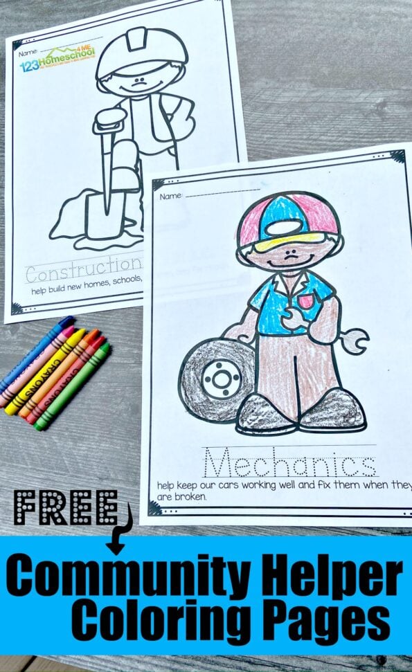 Community Helpers Theme with Crafts, Activities, Free Printables, & Books