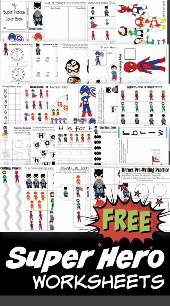 Free Printable Superhero Reader Books