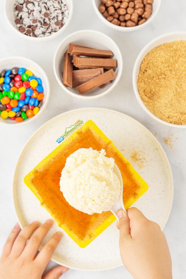 Edible Ice Cream Sandcastle Summer Snack and Activity for Kids