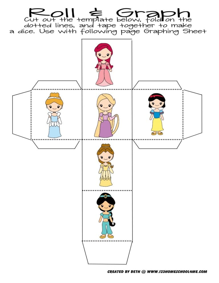 FREE Printable Princess Worksheets