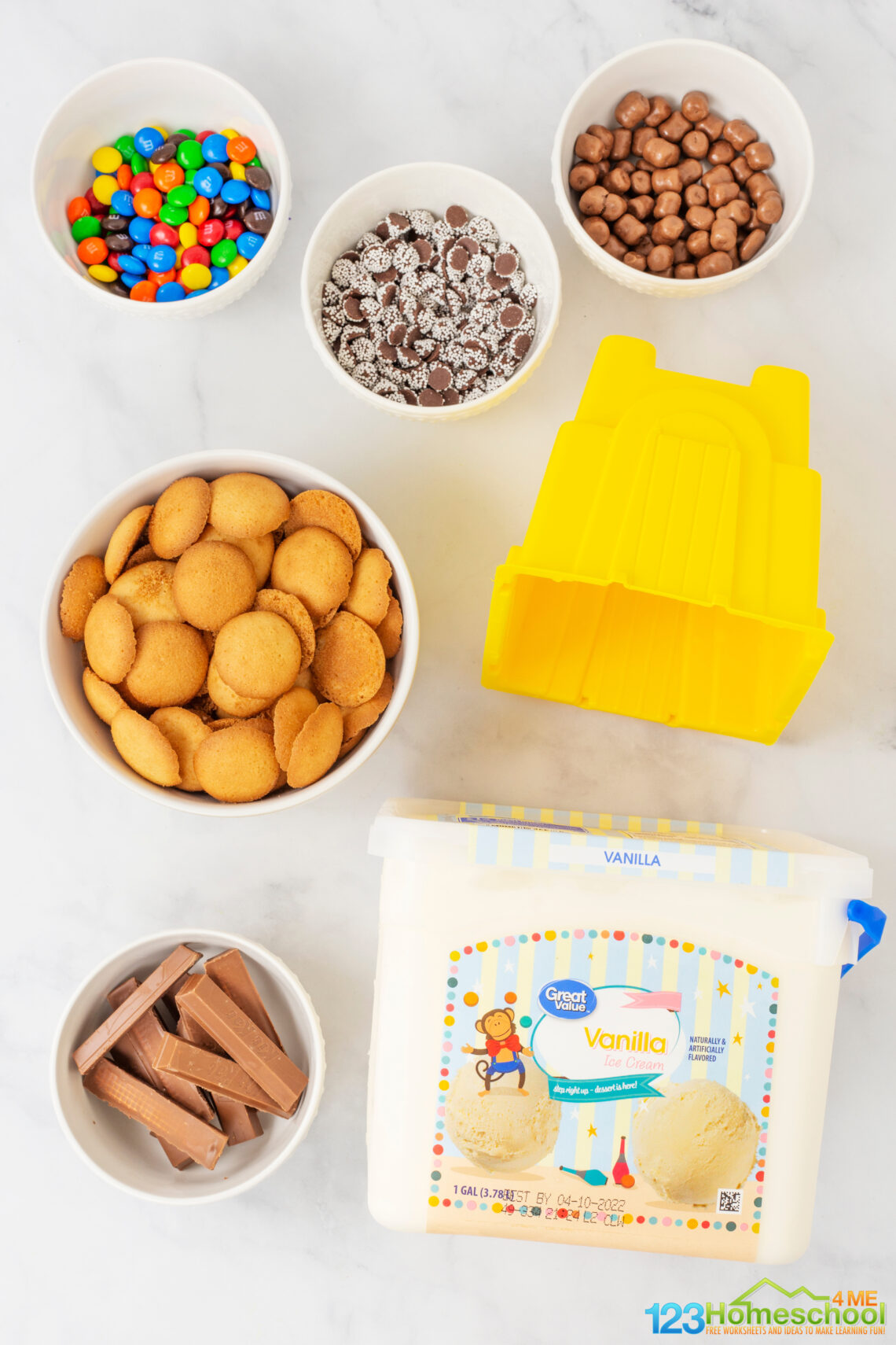 Edible Ice Cream Sandcastle Summer Snack and Activity for Kids