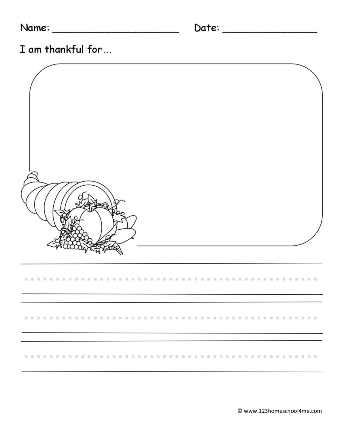 FREE Printable Thanksgiving Writing Activities