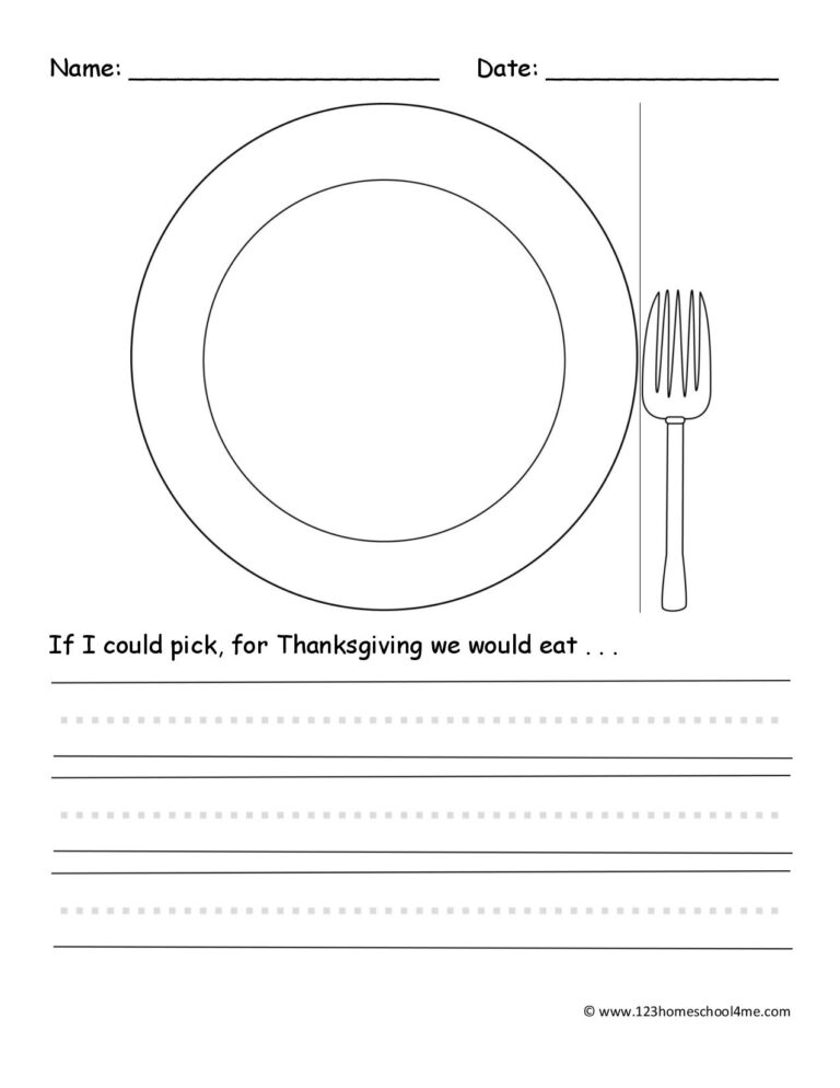 FREE Printable Thanksgiving Writing Activities