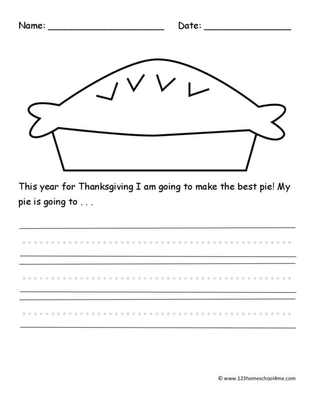 FREE Printable Thanksgiving Writing Activities