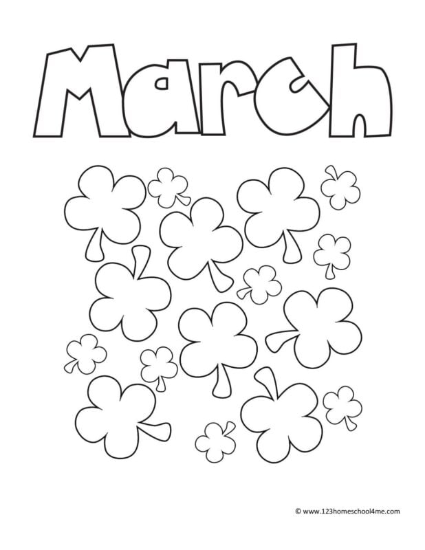 Free Printable March Coloring Pages