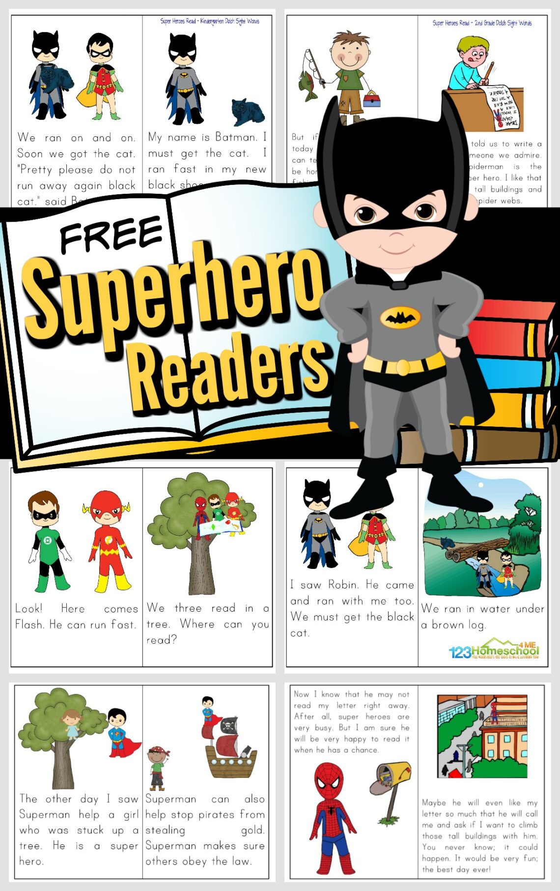 FREE Superhero Reading Logs
