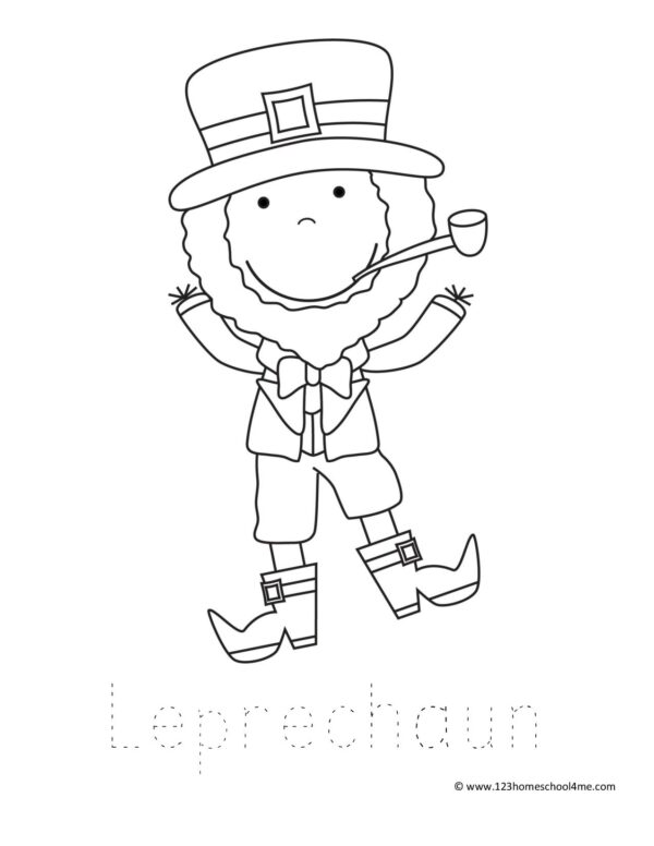 🍀FREE Printable March Coloring Pages