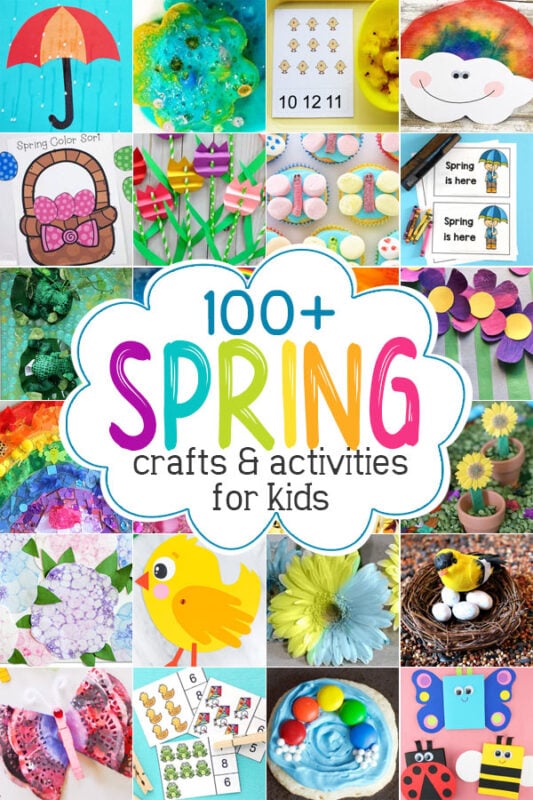 🌷🪁☂ 100+ Spring Crafts and Activities for Kids of all ages
