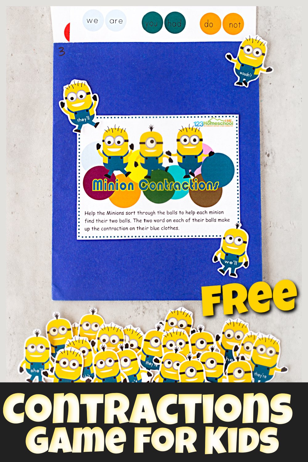 🩹 Band-Aid Contractions Activity - Free Printable Game for Kids