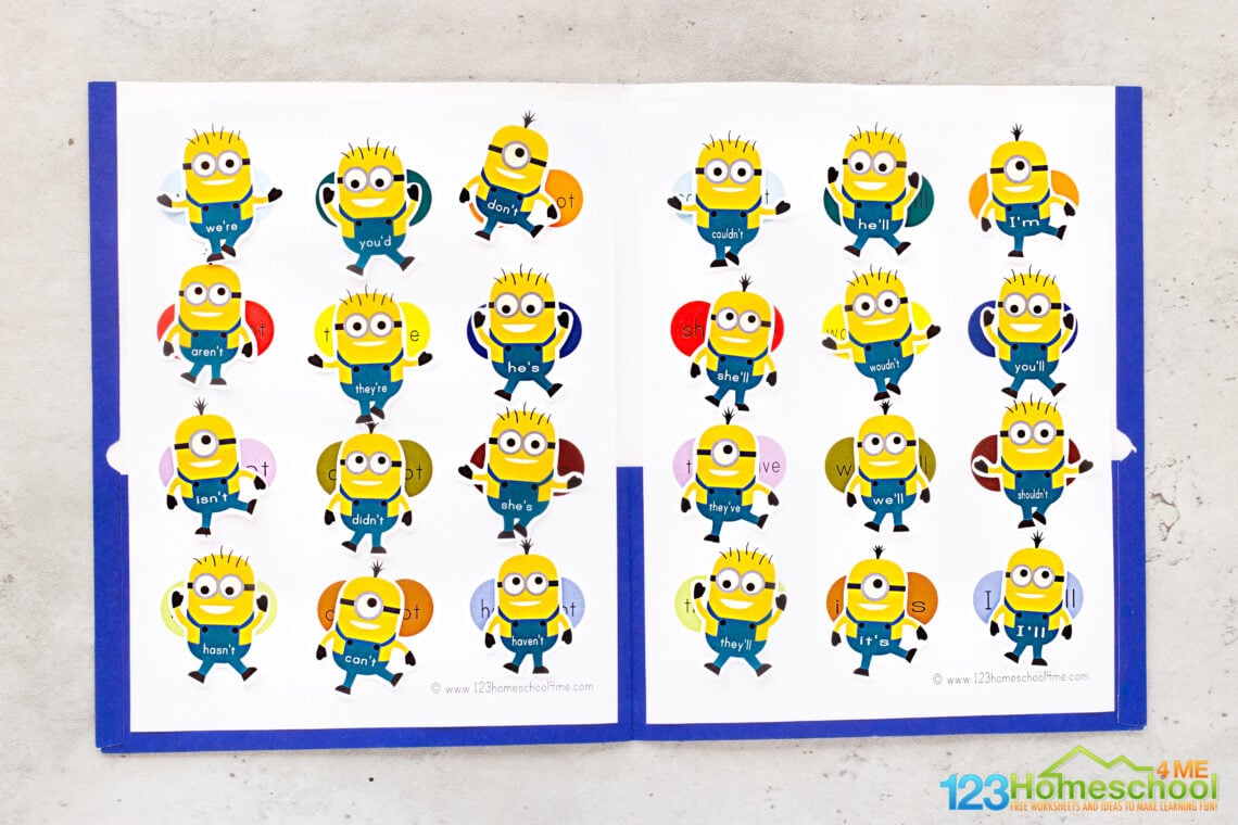 FREE Contractions Activites for 1st & 2nd Graders