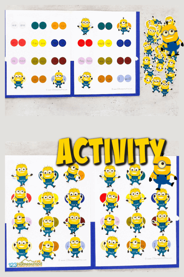 FREE Printable Contraction Practice Worksheets