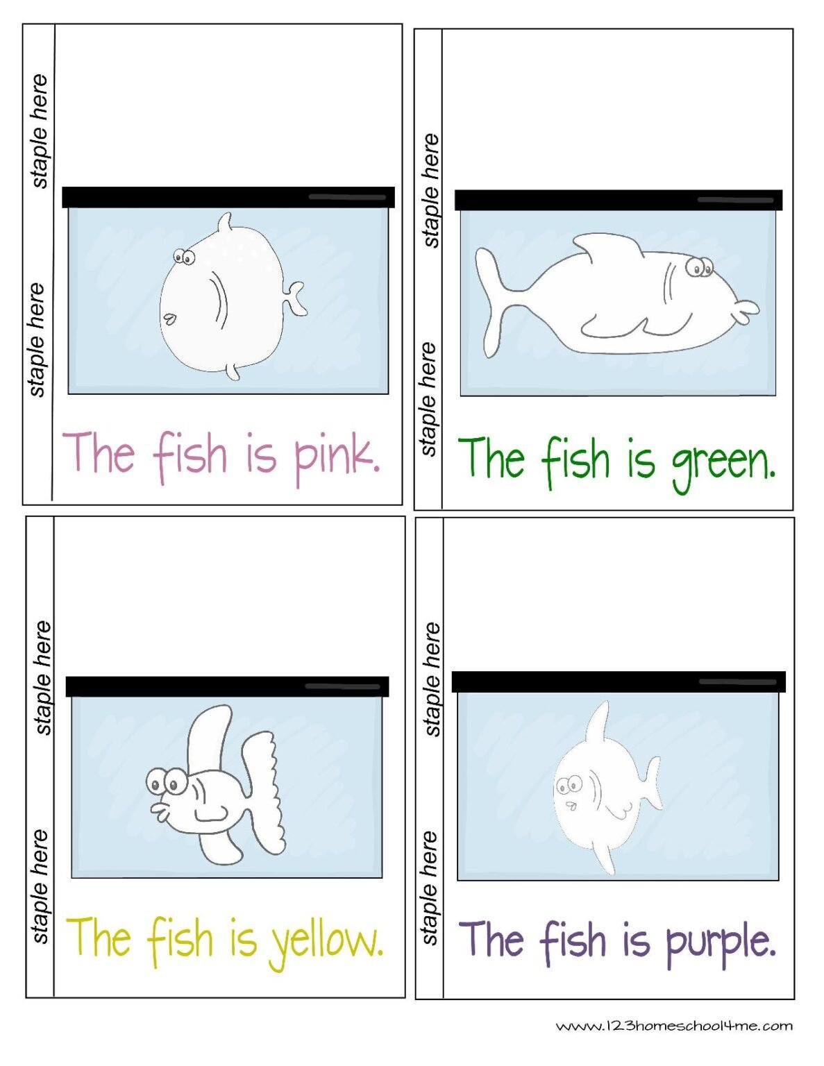 🐠 FREE Fish Preschool Worksheets