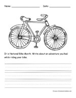 ️ FREE Printable May Writing Prompt Worksheets K-4th