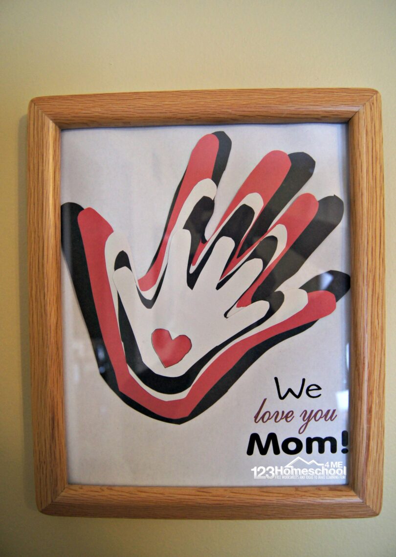 Easy Mothers Day Craft with Free Printable