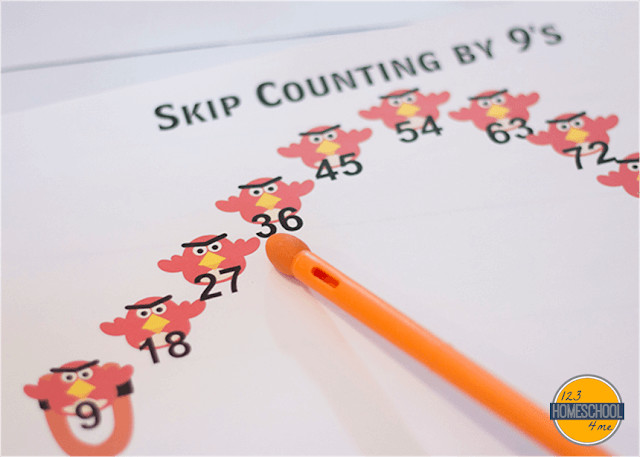 FREE PRintable Skip Counting Posters 2s-10s