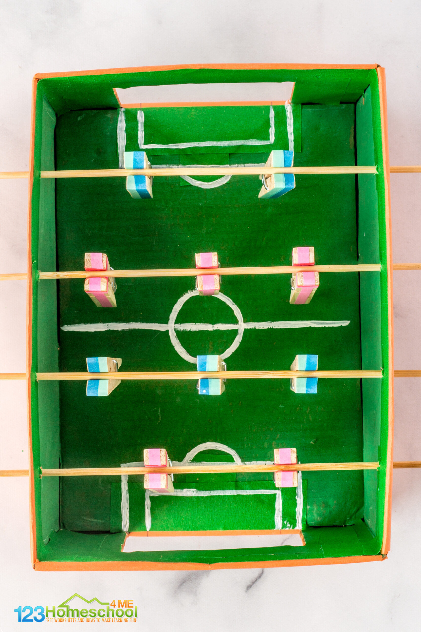 ⚽ DIY Foosball Table Game and STEM Project for Kids