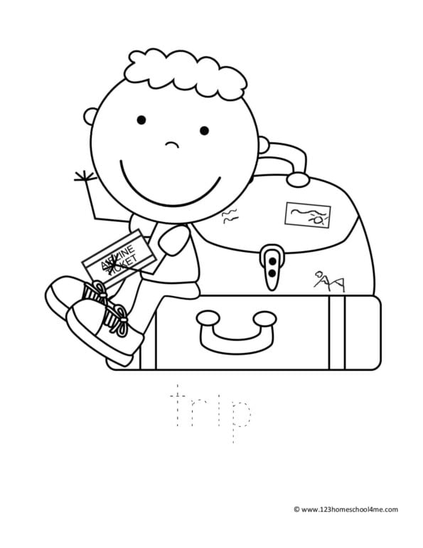 FREE Vacation Coloring Pages for Kids