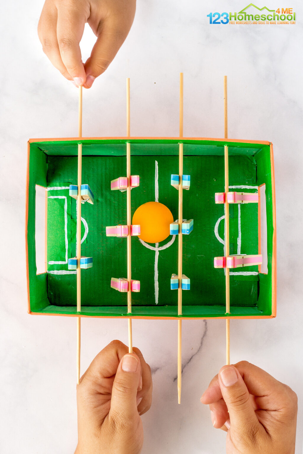 ⚽ DIY Foosball Table Game and STEM Project for Kids