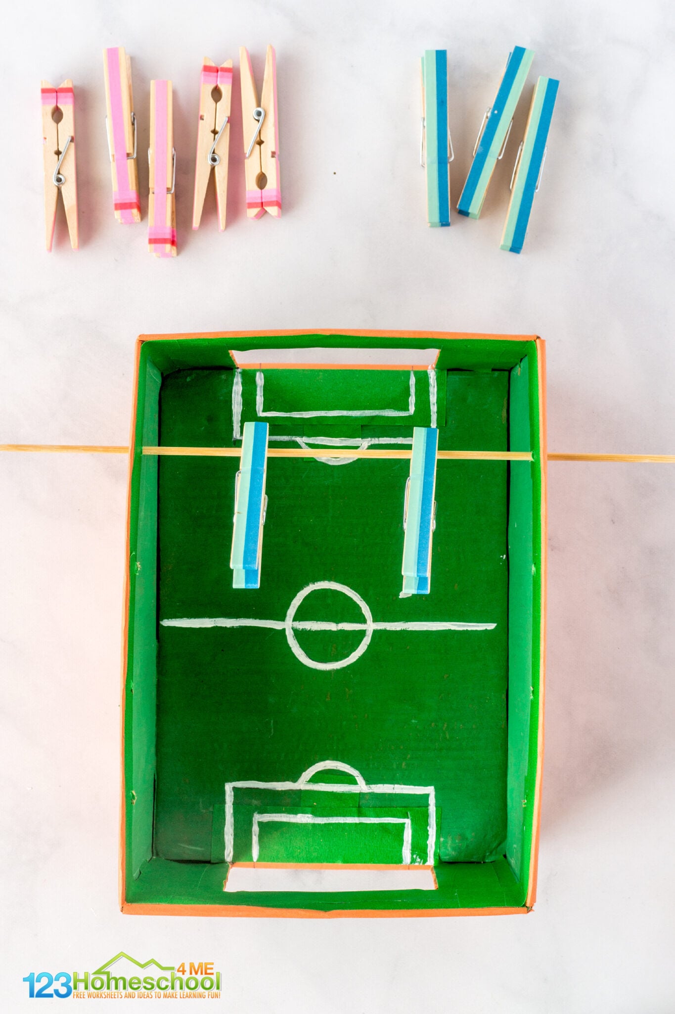 ⚽ DIY Foosball Table Game and STEM Project for Kids