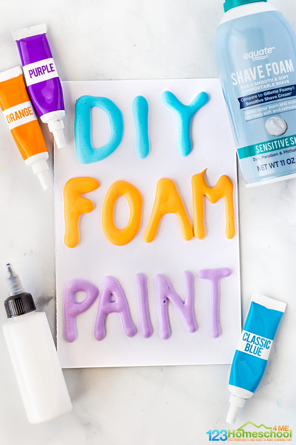 DIY Foam Paint Recipe - 3D Artwork with Puffy Paint