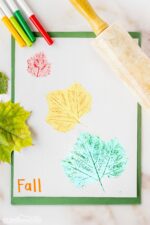 🍂 EASY Fall Leaf Printing Activity with Markers - Pretty Leaf Craft for ...