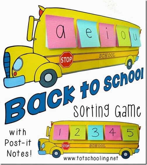 Preschool School Bus Game