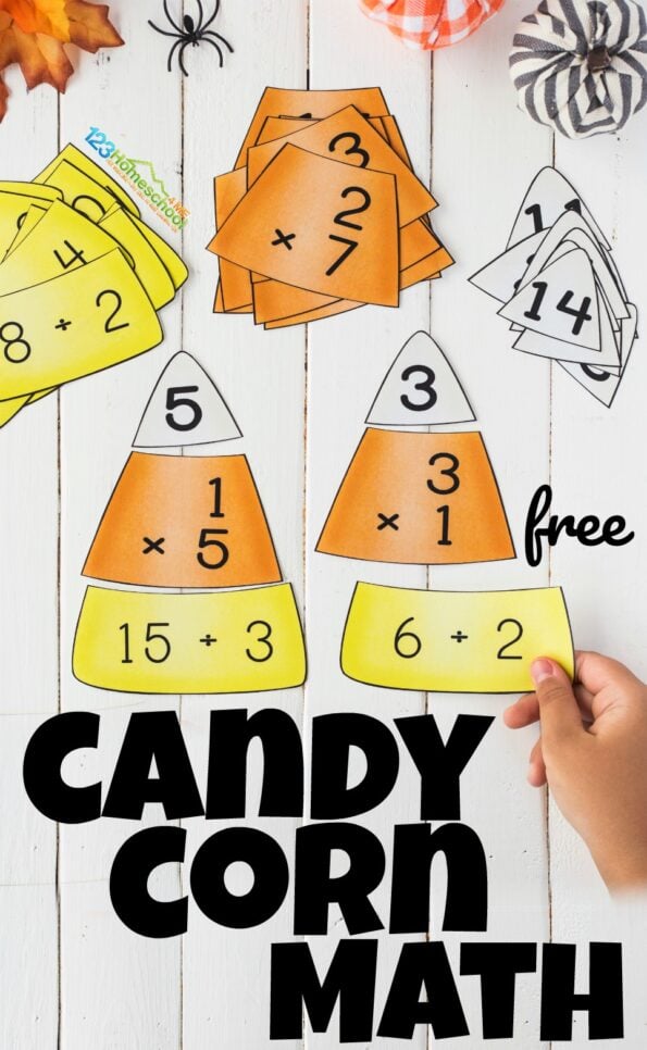 ☔ Cute, FREE Printable Spring Multiplication Math Craft