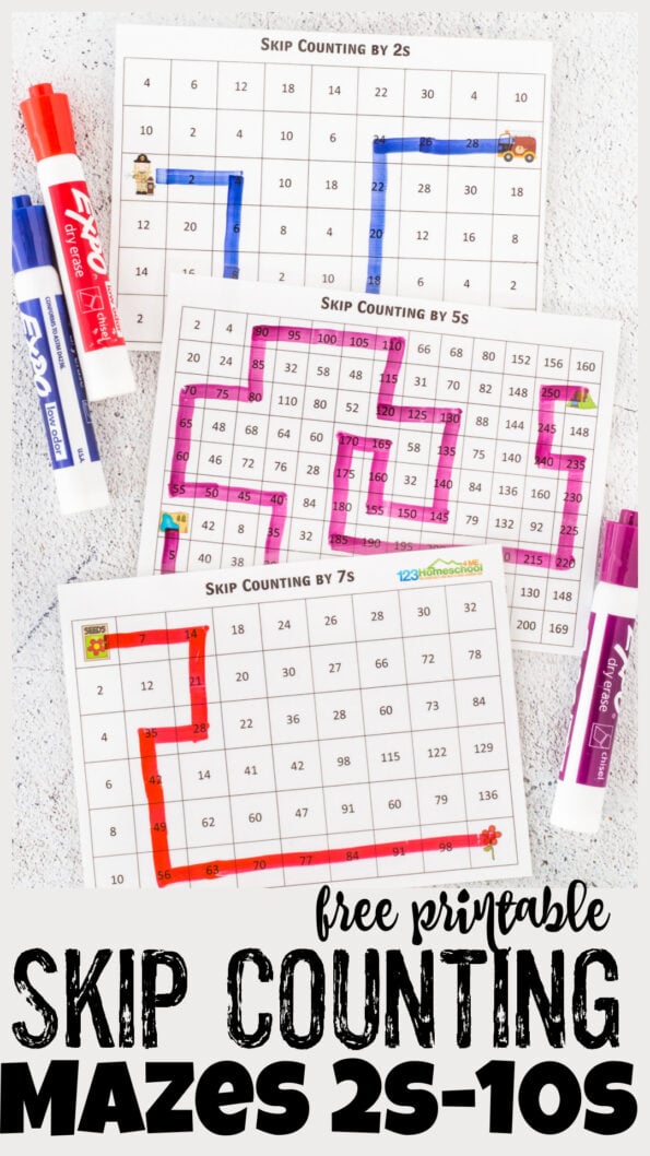FREE Robot Skip Counting Worksheets - Count by 2s, 5s, 10s Printable ...