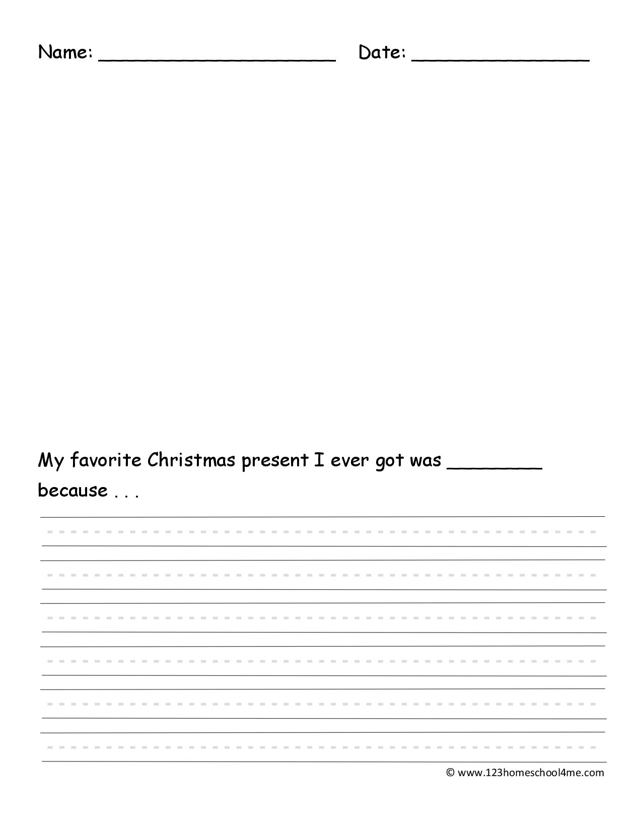 🎄 FREE Christmas Writing Prompts for Kids