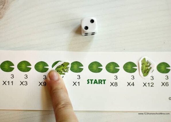 🐸 FREE Printable Leapfrog Printable Multiplication Game