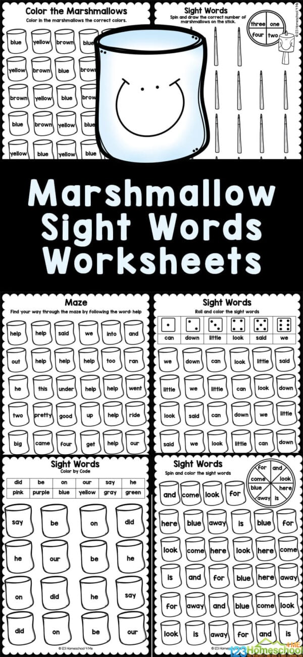 FREE Printable Sight Word Word Searches Worksheets