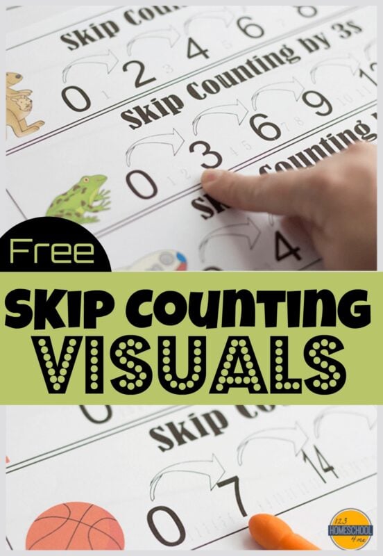 FREE Skip Counting Visual Anchor Chart for Kids