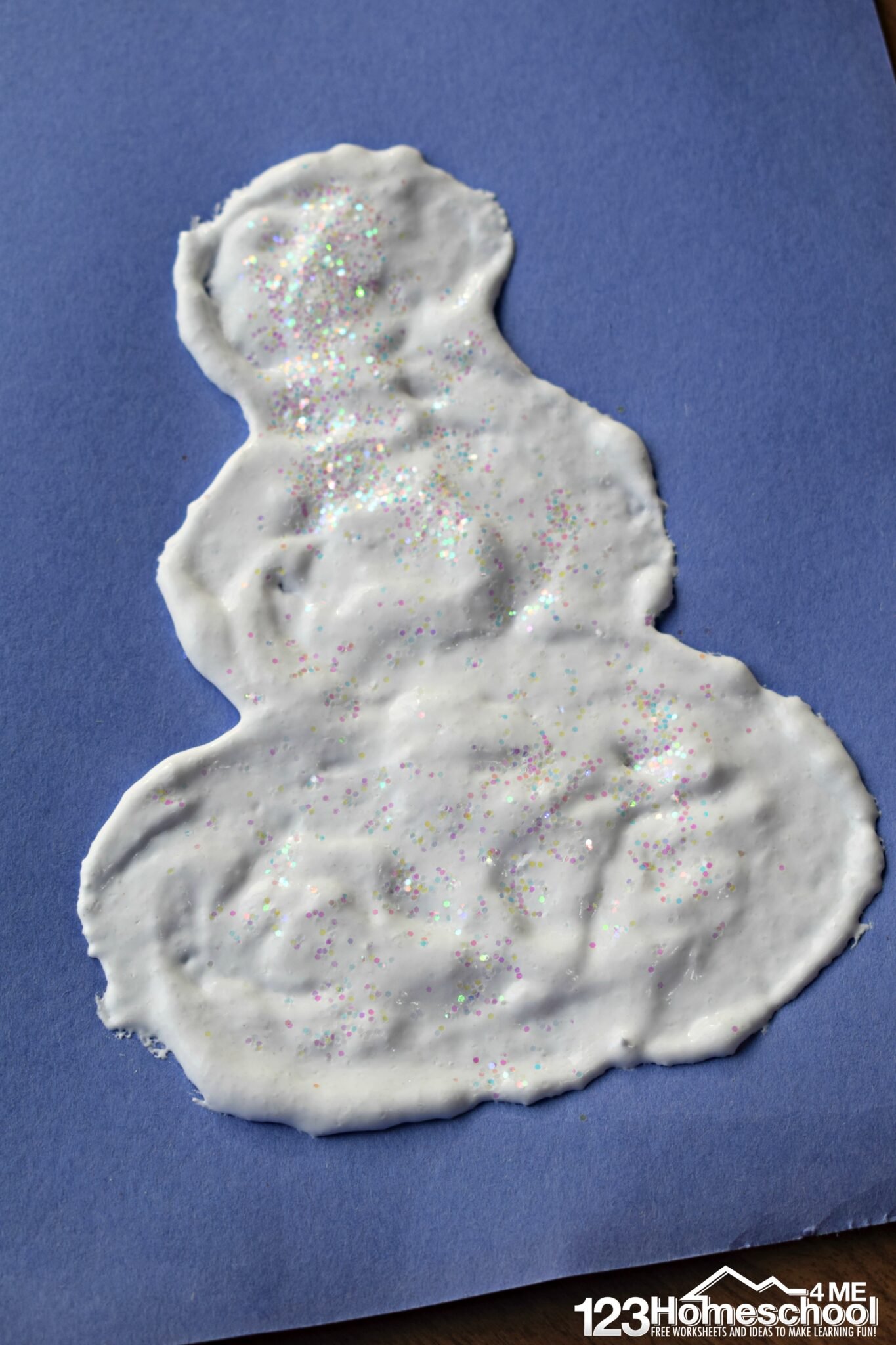 Puffy Snow Paint Recipe - Create Winter Snowman Crafts!