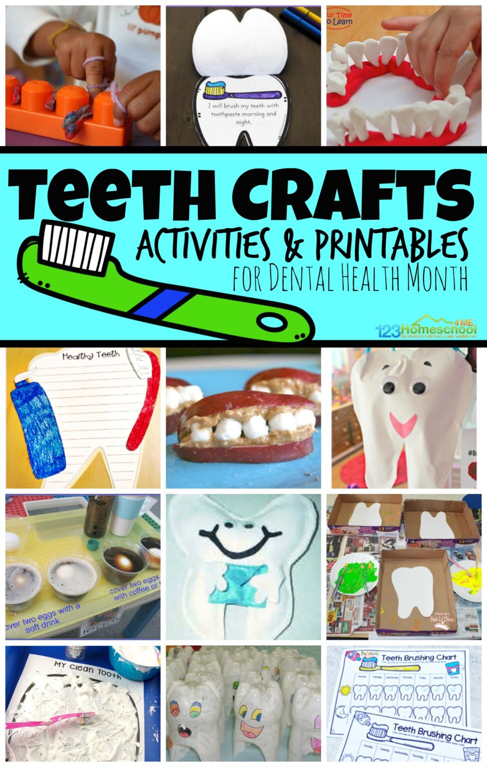 🦷 FREE Dental Health Printable Activities