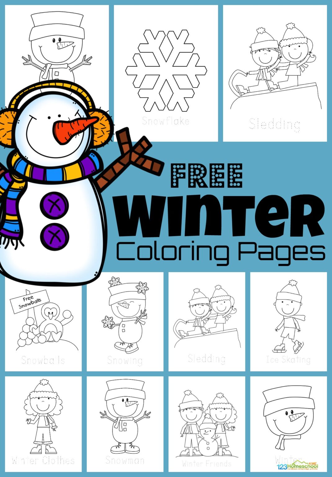 Snowman Fort Activity - Capitalization and Punctuation Practice Worksheets